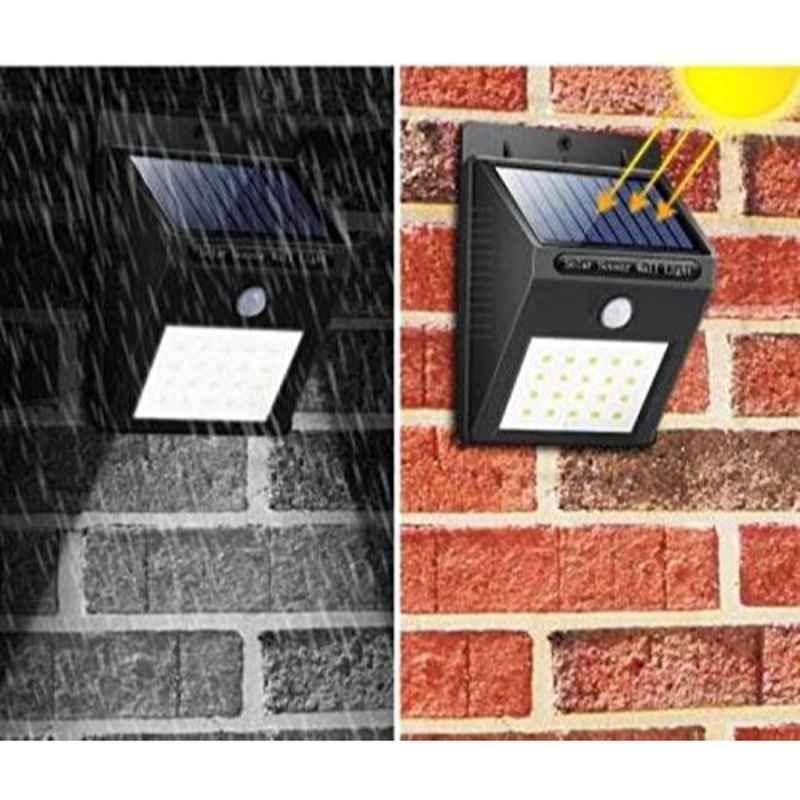 Solar Night Light With Security Motion Sensor 20 LED Bright and ...